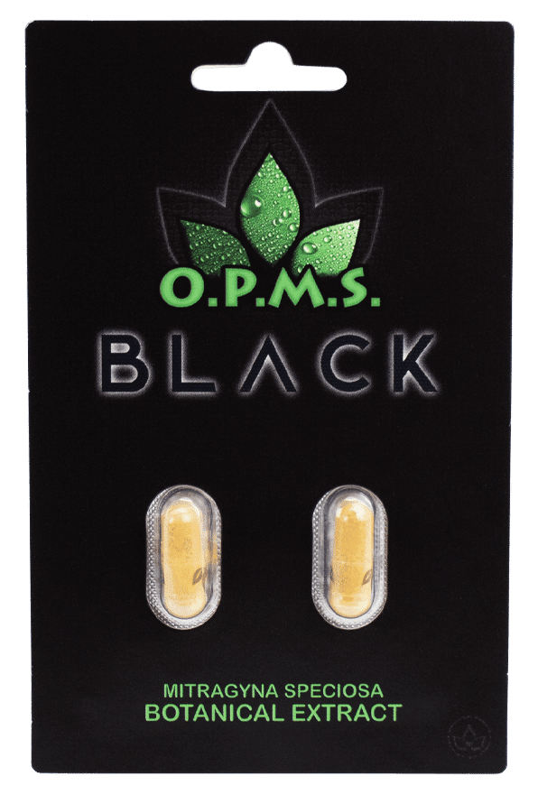 OPMS Kratom (Black/Gold) Series Capsules (10-Pack) | Stallion ...